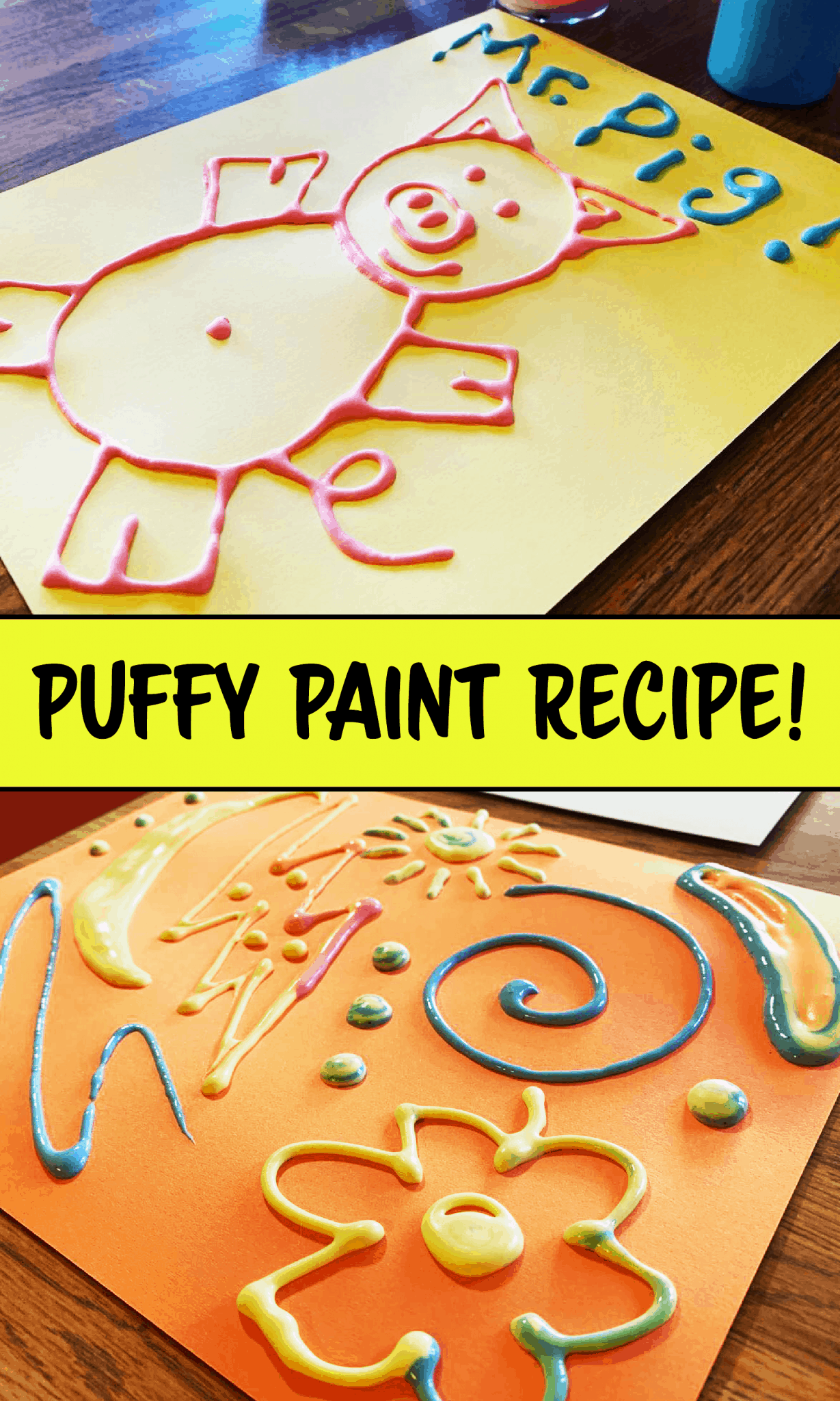 Puffy Painting Process Art to Boost Creativity! ⋆ The Hollydog Blog