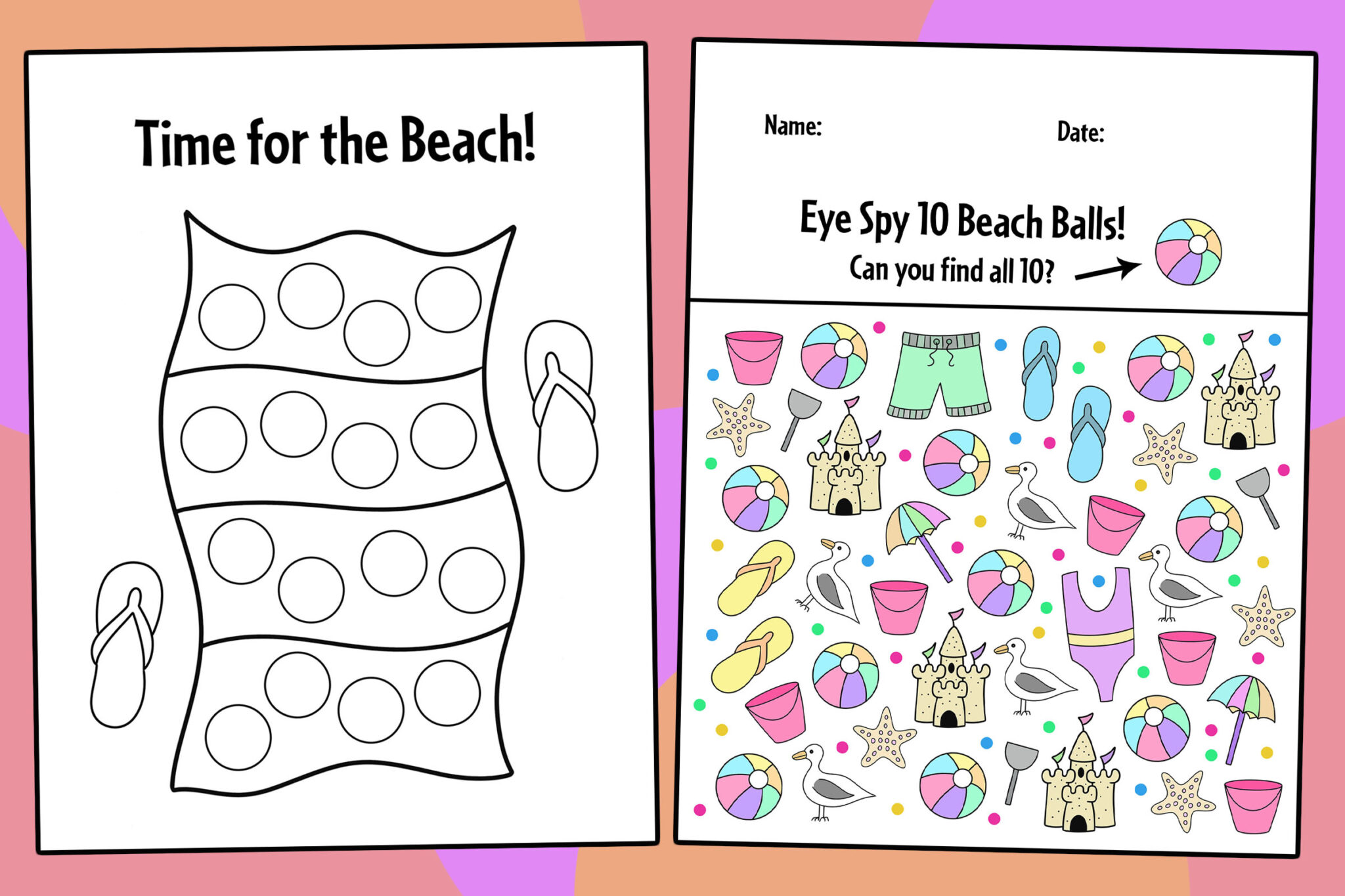 Printable Pre-K Crafts ⋆ The Hollydog Blog