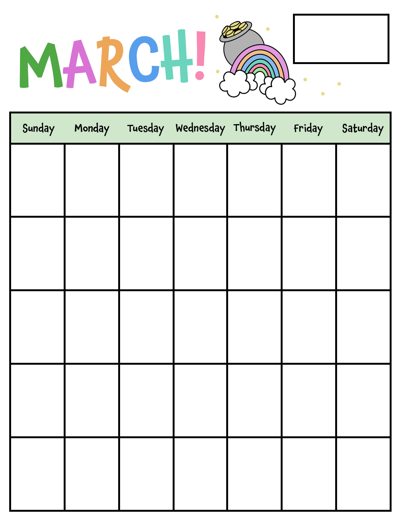 FREE March Worksheets for Preschool ⋆ The Hollydog Blog