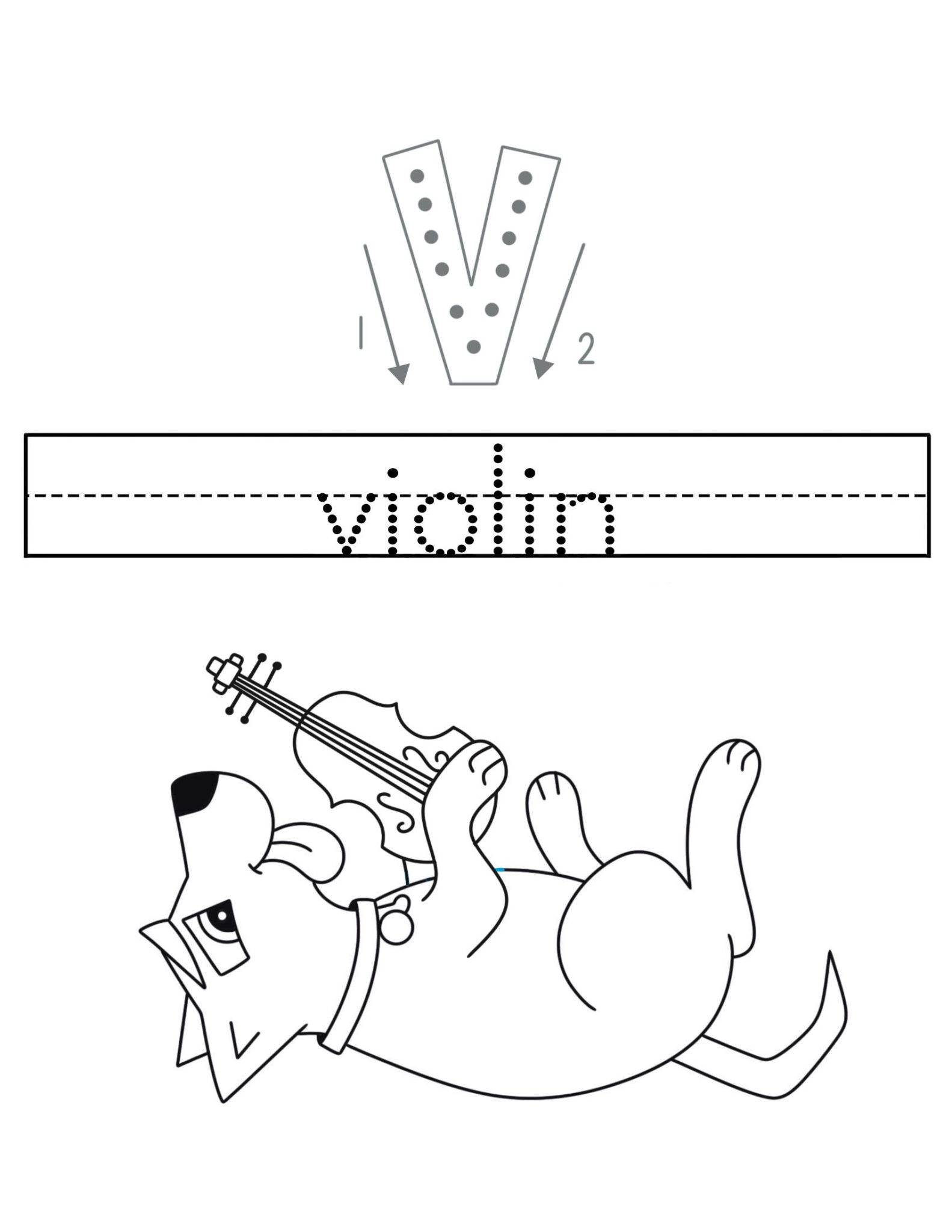 FREE Letter V Worksheets for Preschool ⋆ The Hollydog Blog