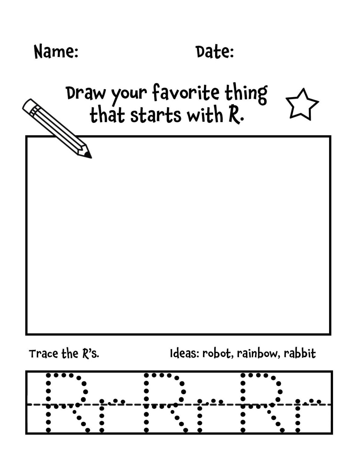 Free Printable Letter R Worksheets for Preschool ⋆ The Hollydog Blog