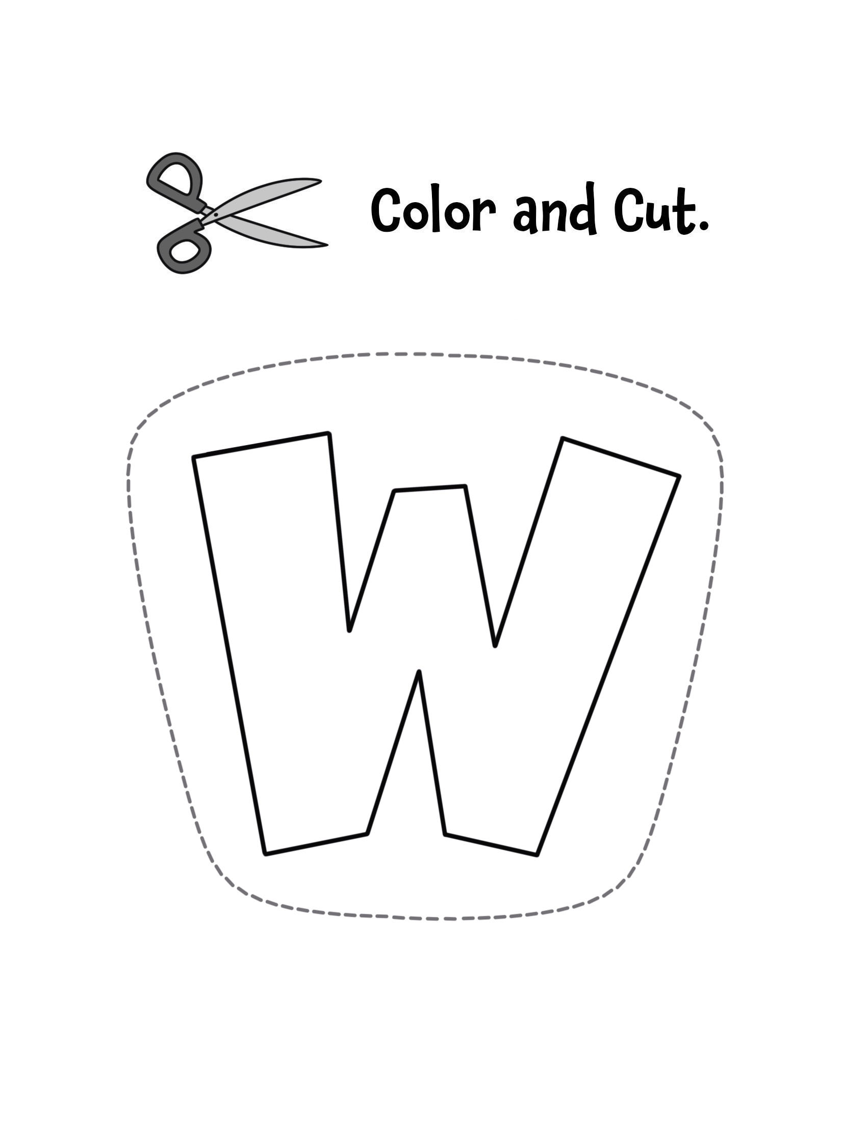 FREE Letter W Worksheets for Preschool ⋆ The Hollydog Blog