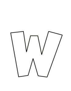 FREE Letter W Worksheets for Preschool ⋆ The Hollydog Blog