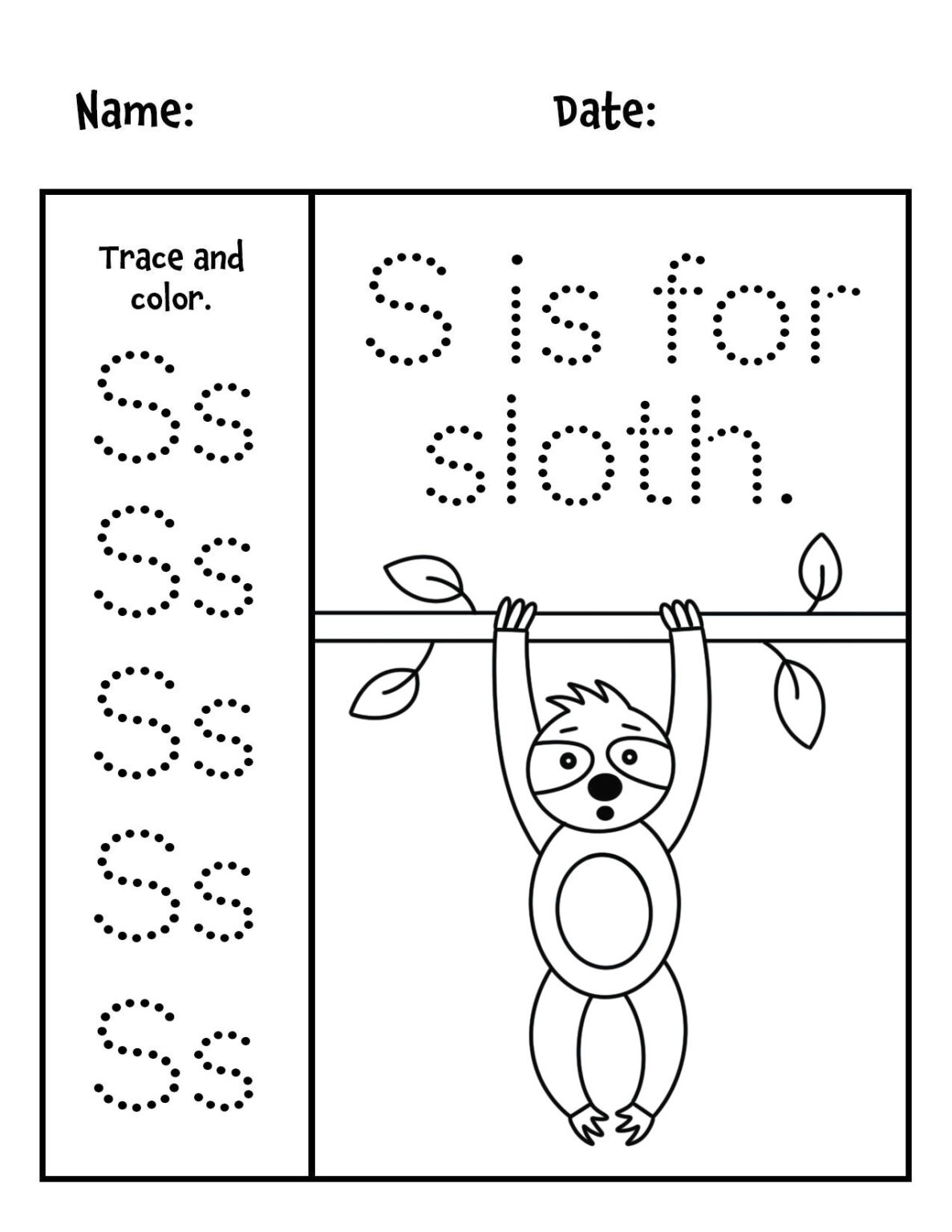 FREE Letter S Worksheets for Preschool ⋆ The Hollydog Blog