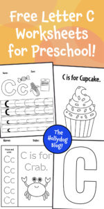 FREE Letter C Worksheets for Preschool ⋆ The Hollydog Blog