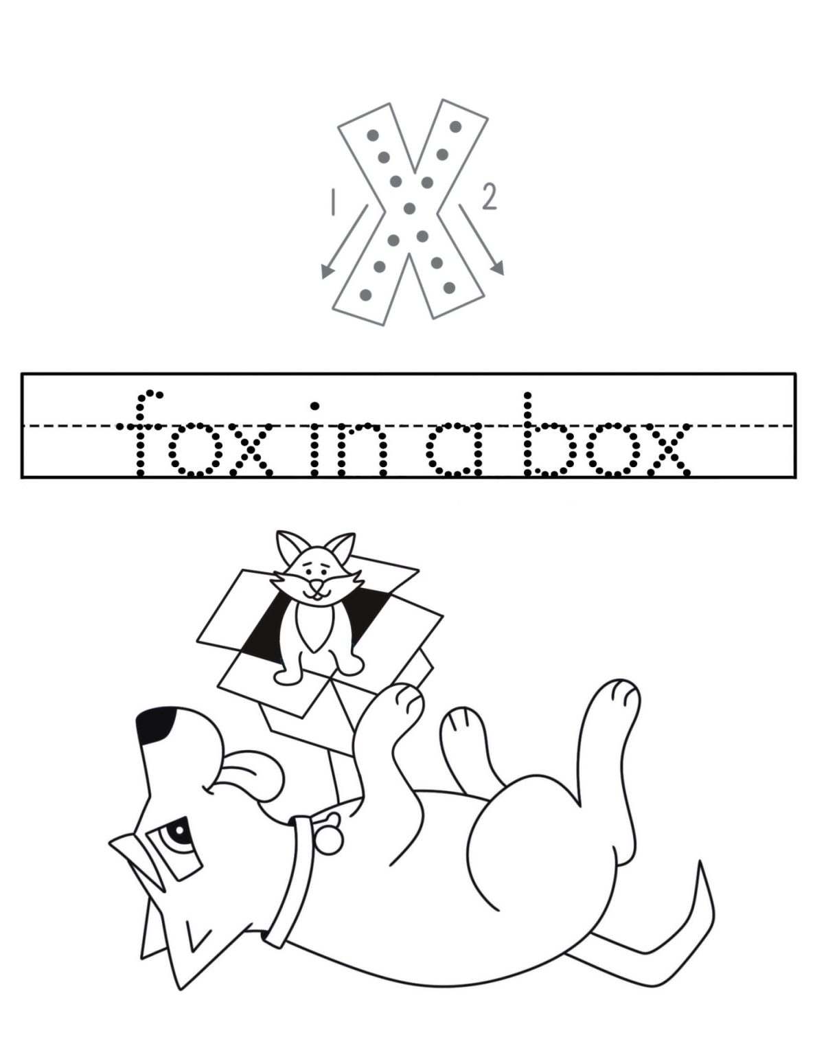 FREE Letter X Worksheets for Preschool ⋆ The Hollydog Blog