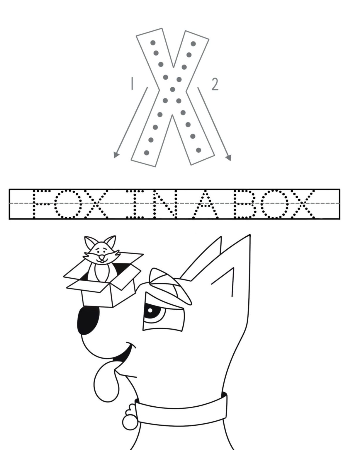 FREE Letter X Worksheets for Preschool ⋆ The Hollydog Blog