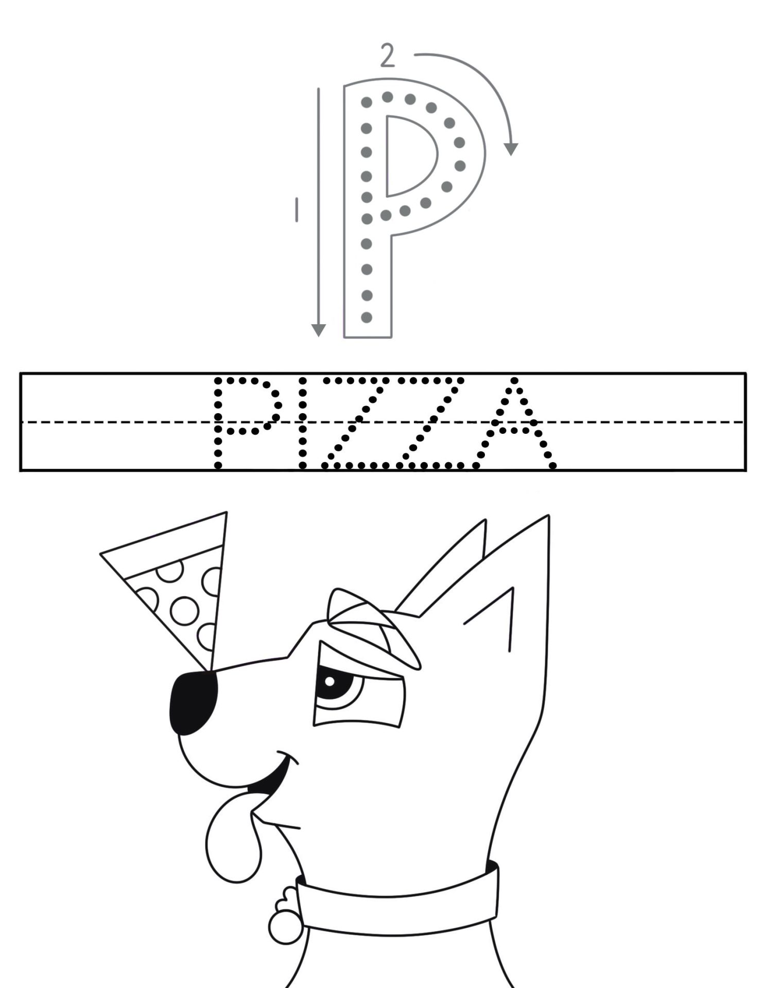 FREE Letter P Worksheets for Preschool ⋆ The Hollydog Blog
