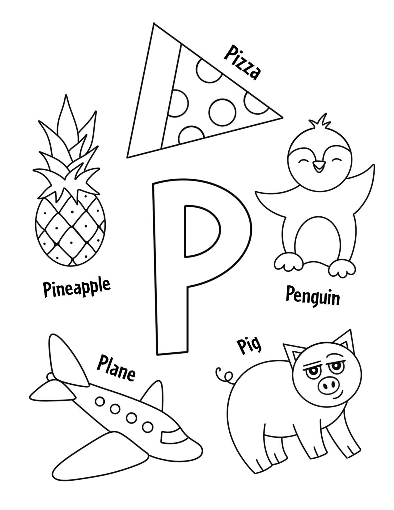 FREE Letter P Worksheets for Preschool ⋆ The Hollydog Blog