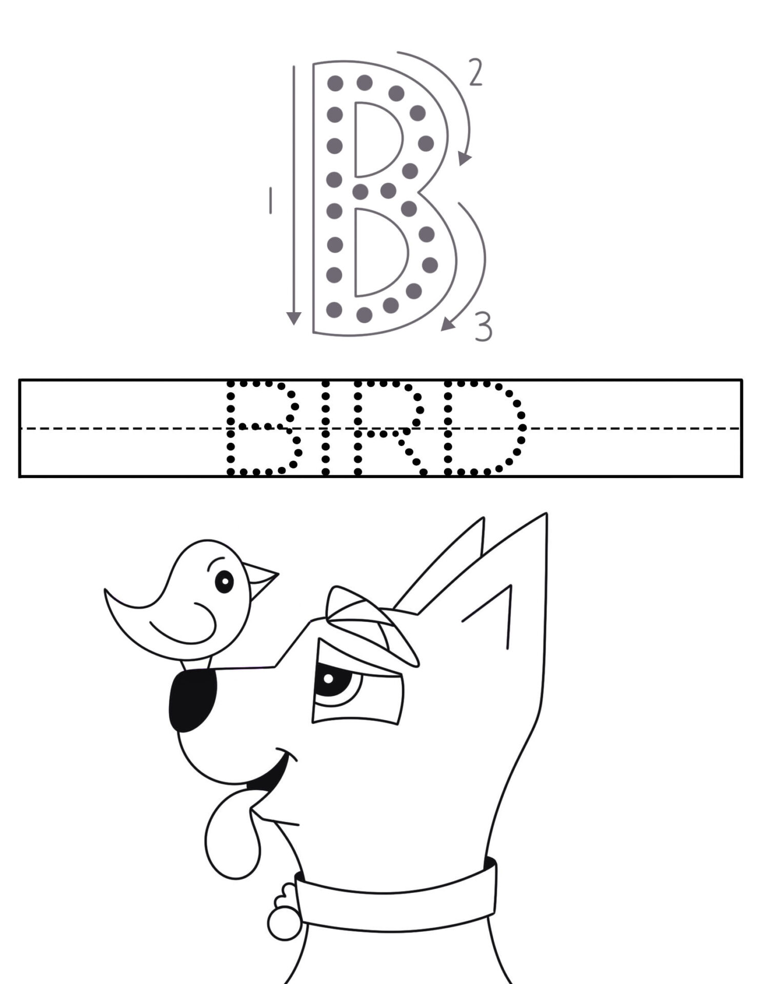 FREE Letter B Worksheets for Preschool! ⋆ The Hollydog Blog