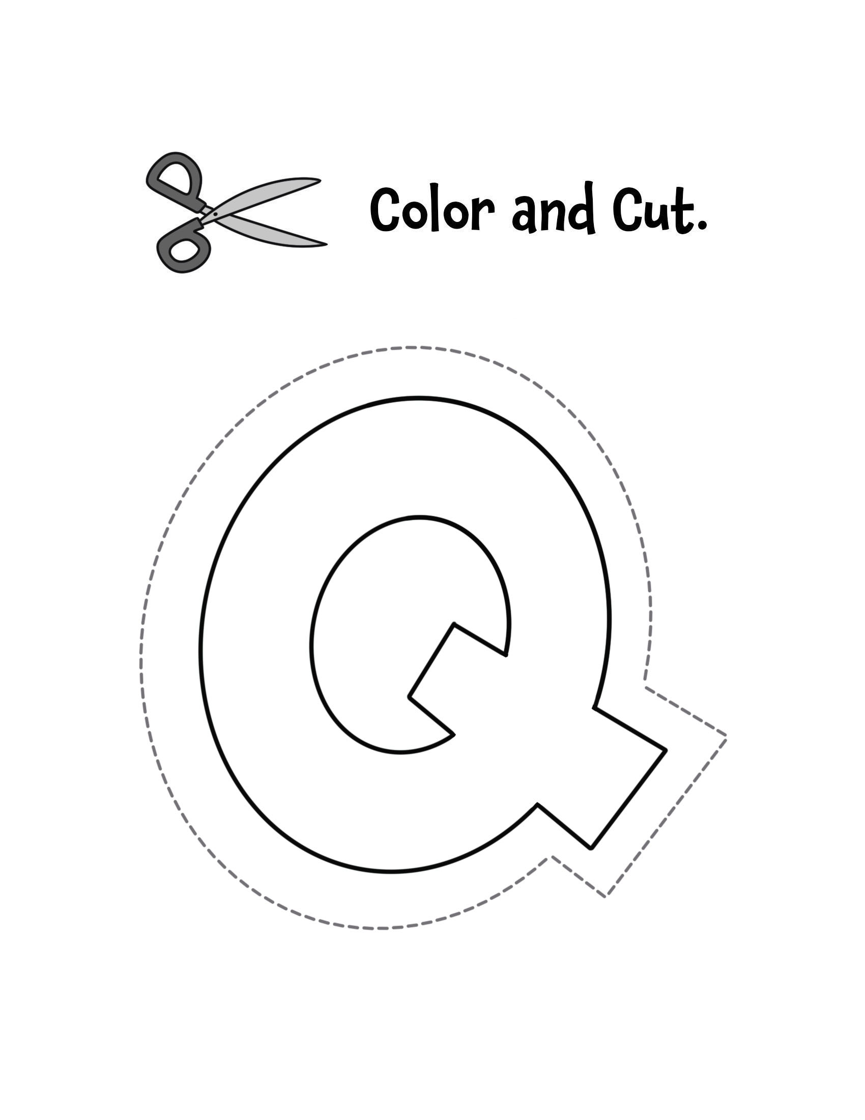 FREE Letter Q Worksheets for Preschool ⋆ The Hollydog Blog