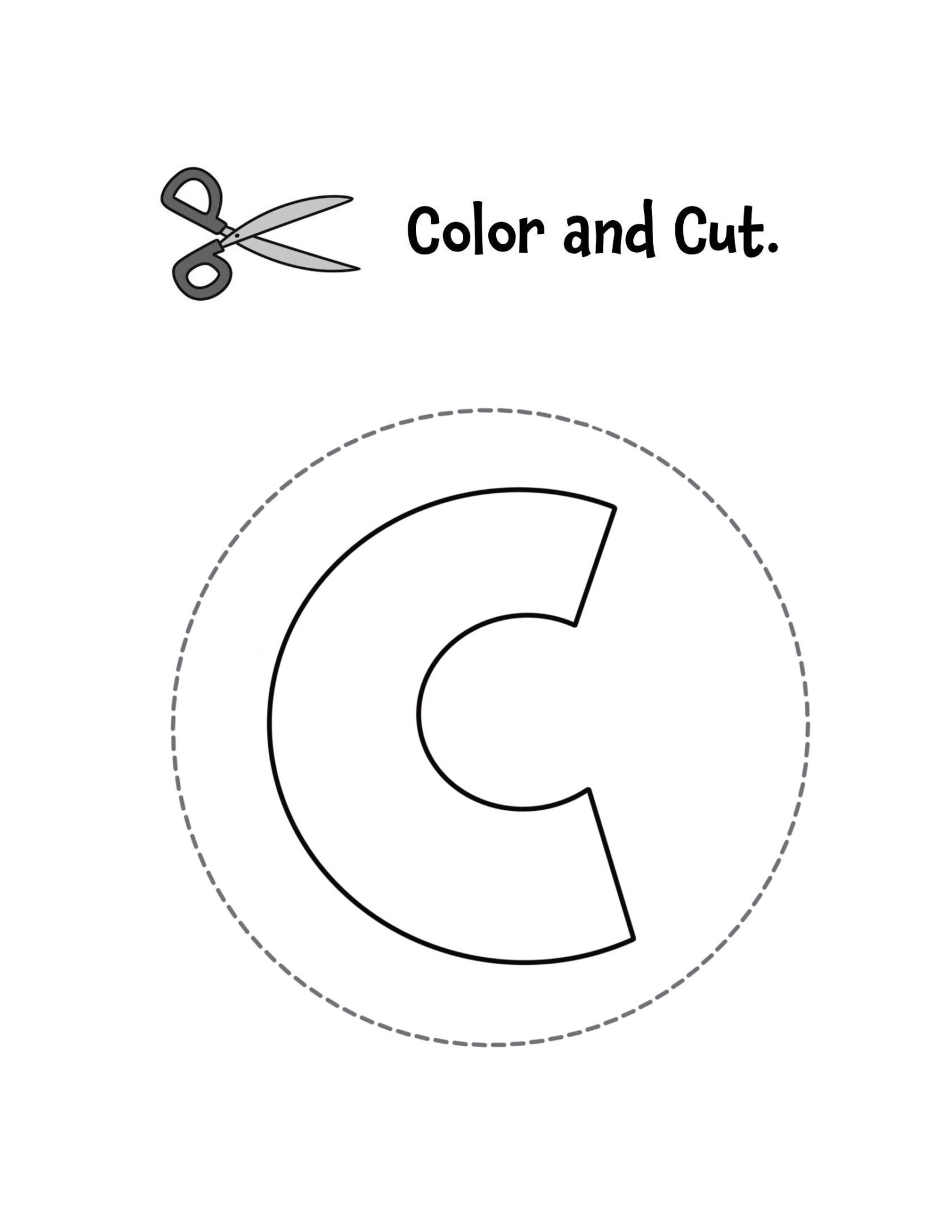 FREE Letter C Worksheets for Preschool ⋆ The Hollydog Blog