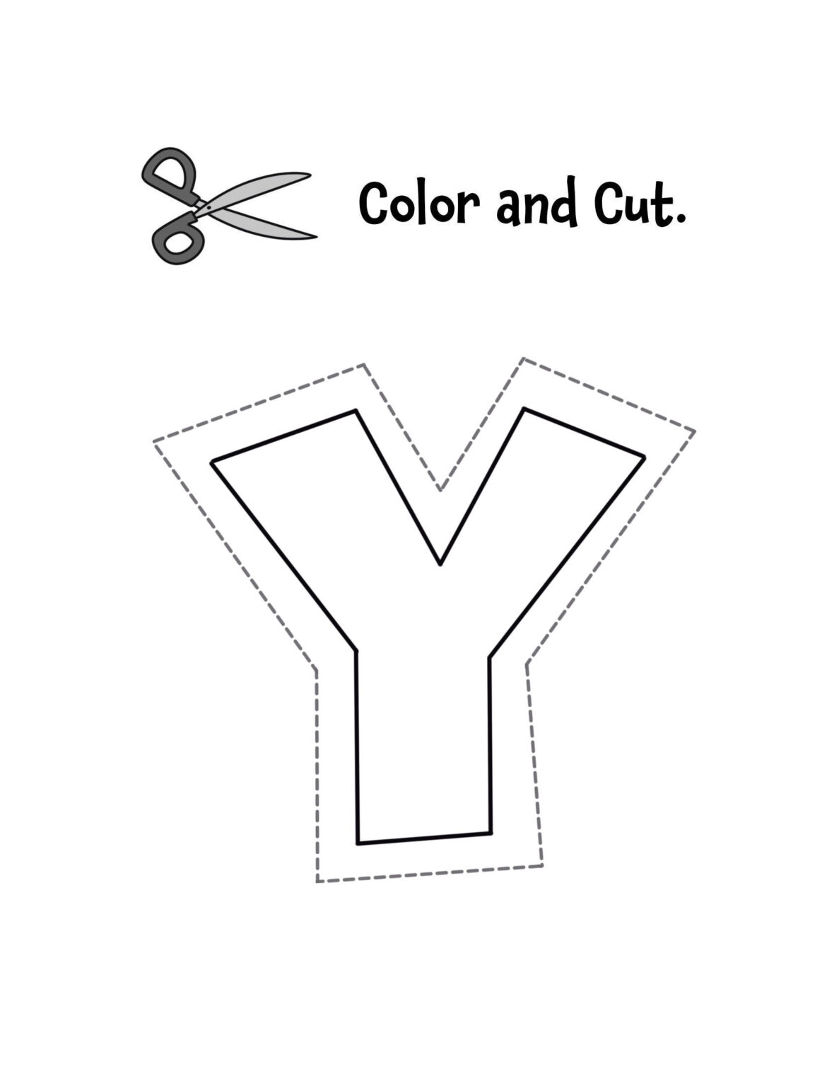 FREE Letter Y Worksheets for Preschool! ⋆ The Hollydog Blog