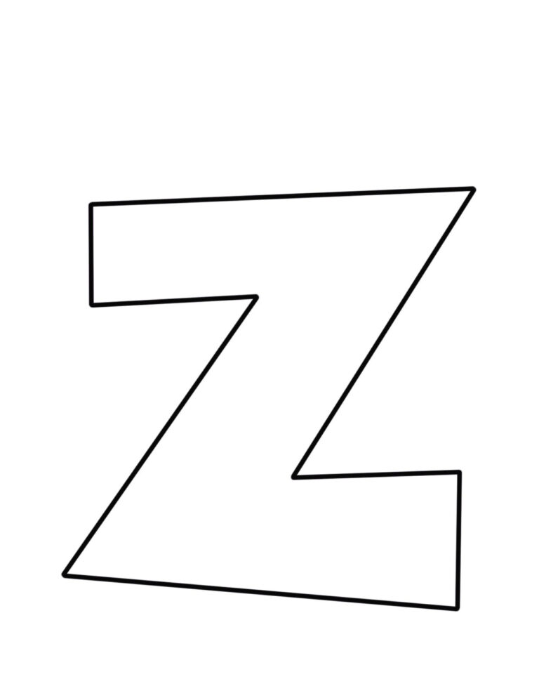 FREE Letter Z Worksheets for Preschool! ⋆ The Hollydog Blog