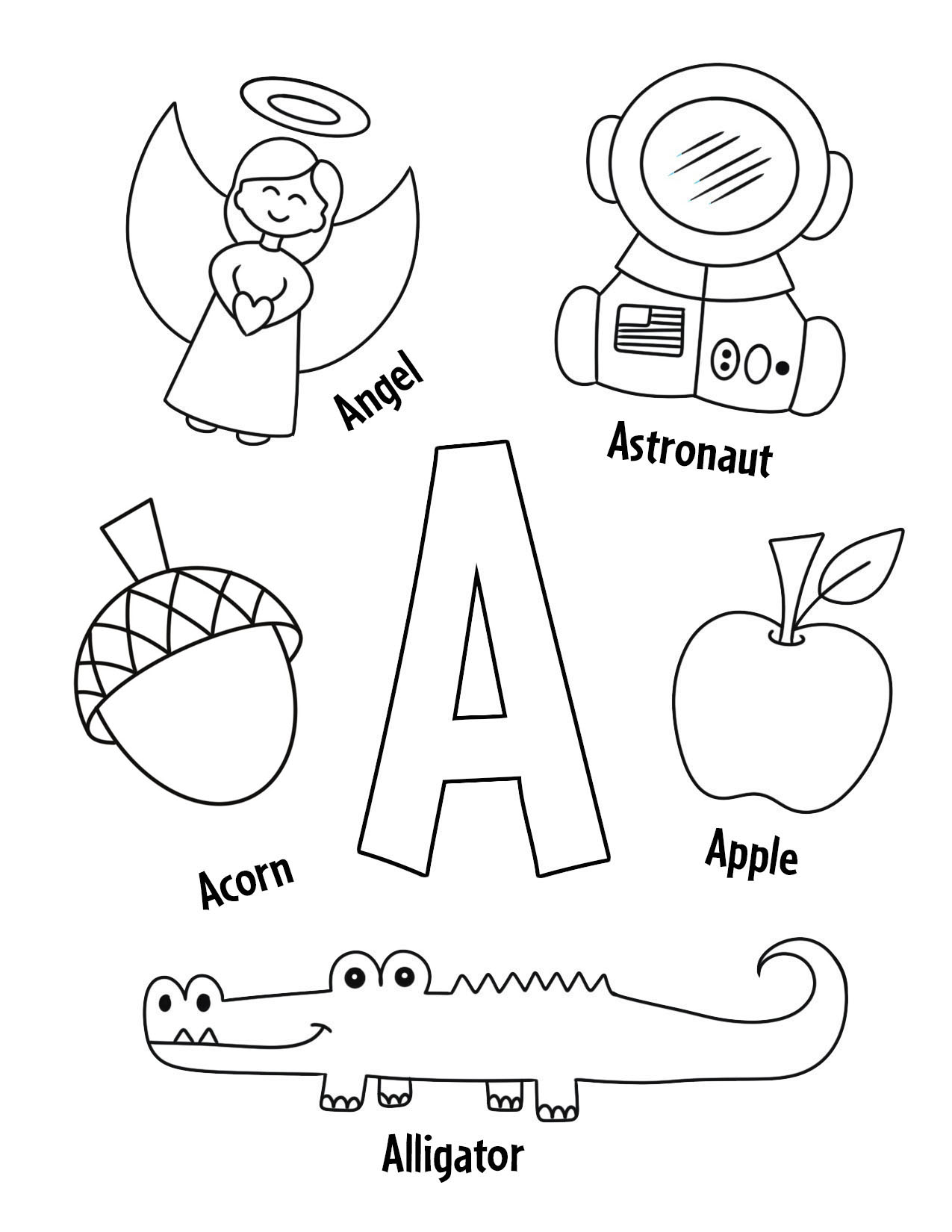 FREE Letter A Worksheets for Preschool! ⋆ The Hollydog Blog