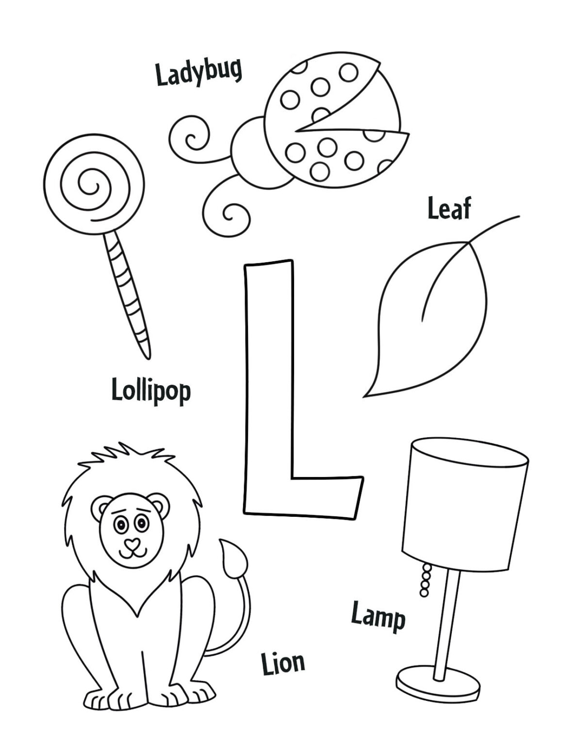Free Letter L Worksheets for Preschool ⋆ The Hollydog Blog