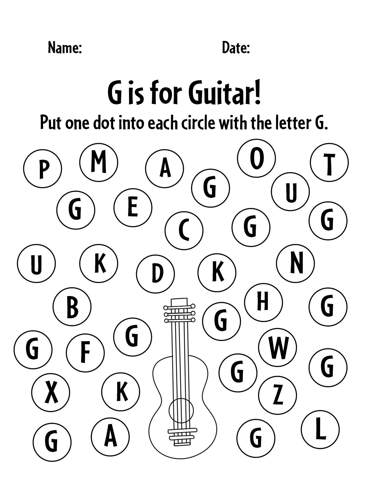 FREE Letter G Worksheets for Preschool! ⋆ The Hollydog Blog