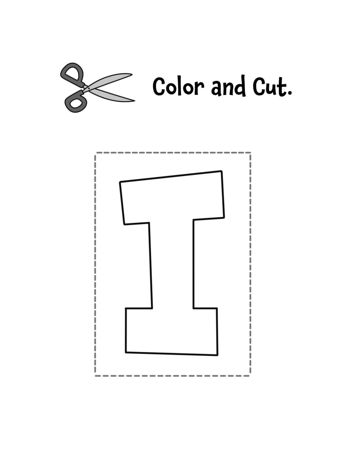 Free Letter I Worksheets for Preschool! ⋆ The Hollydog Blog