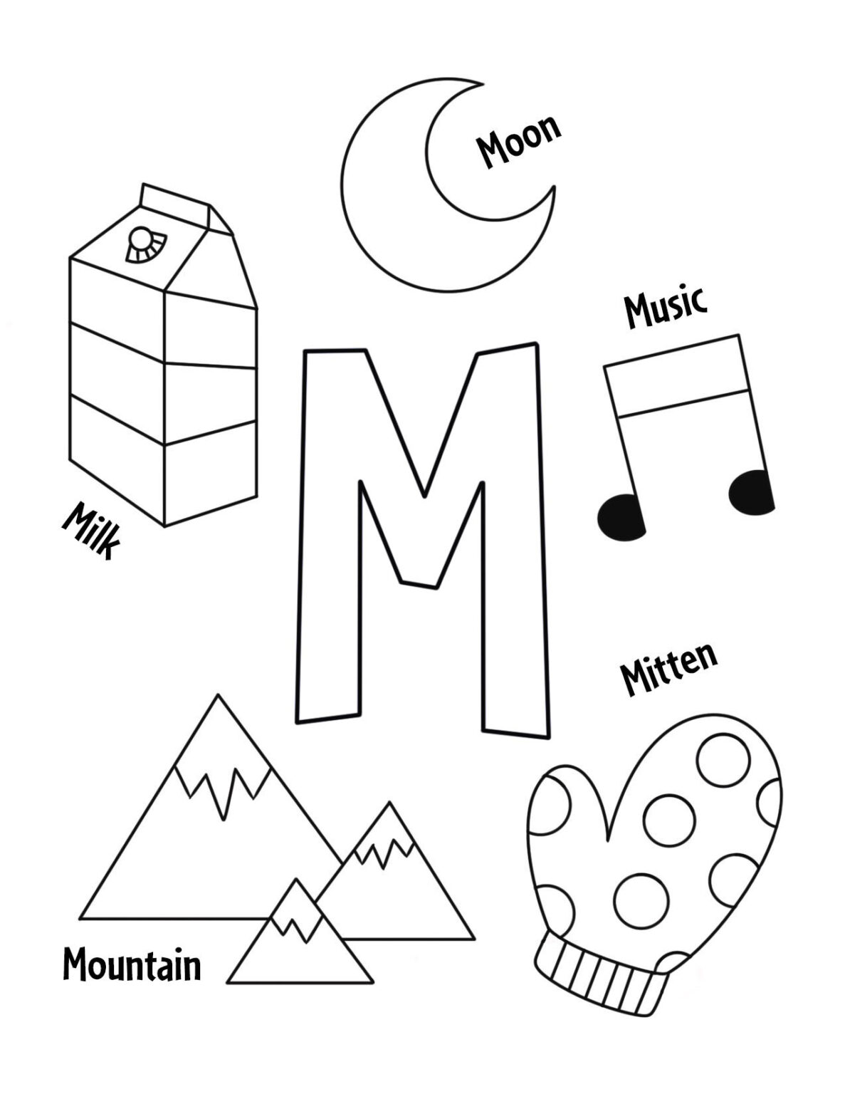 FREE Letter M Worksheets for Preschool ⋆ The Hollydog Blog