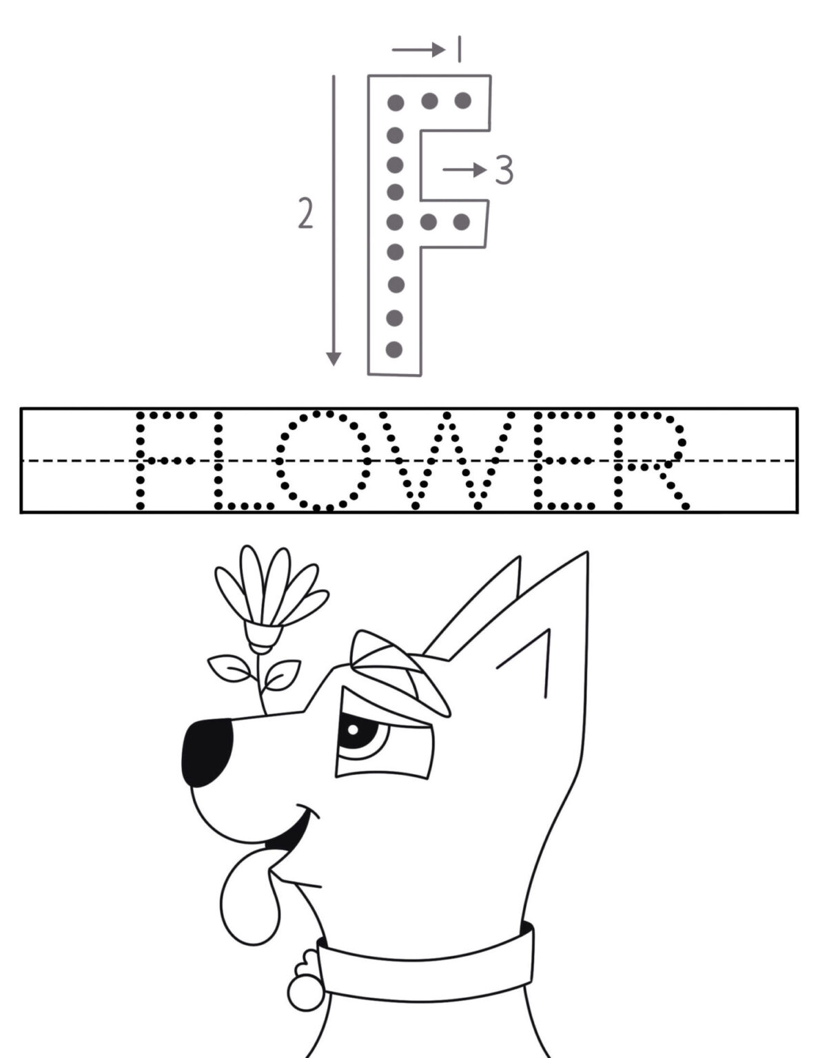 FREE Letter F Worksheets for Preschool! ⋆ The Hollydog Blog