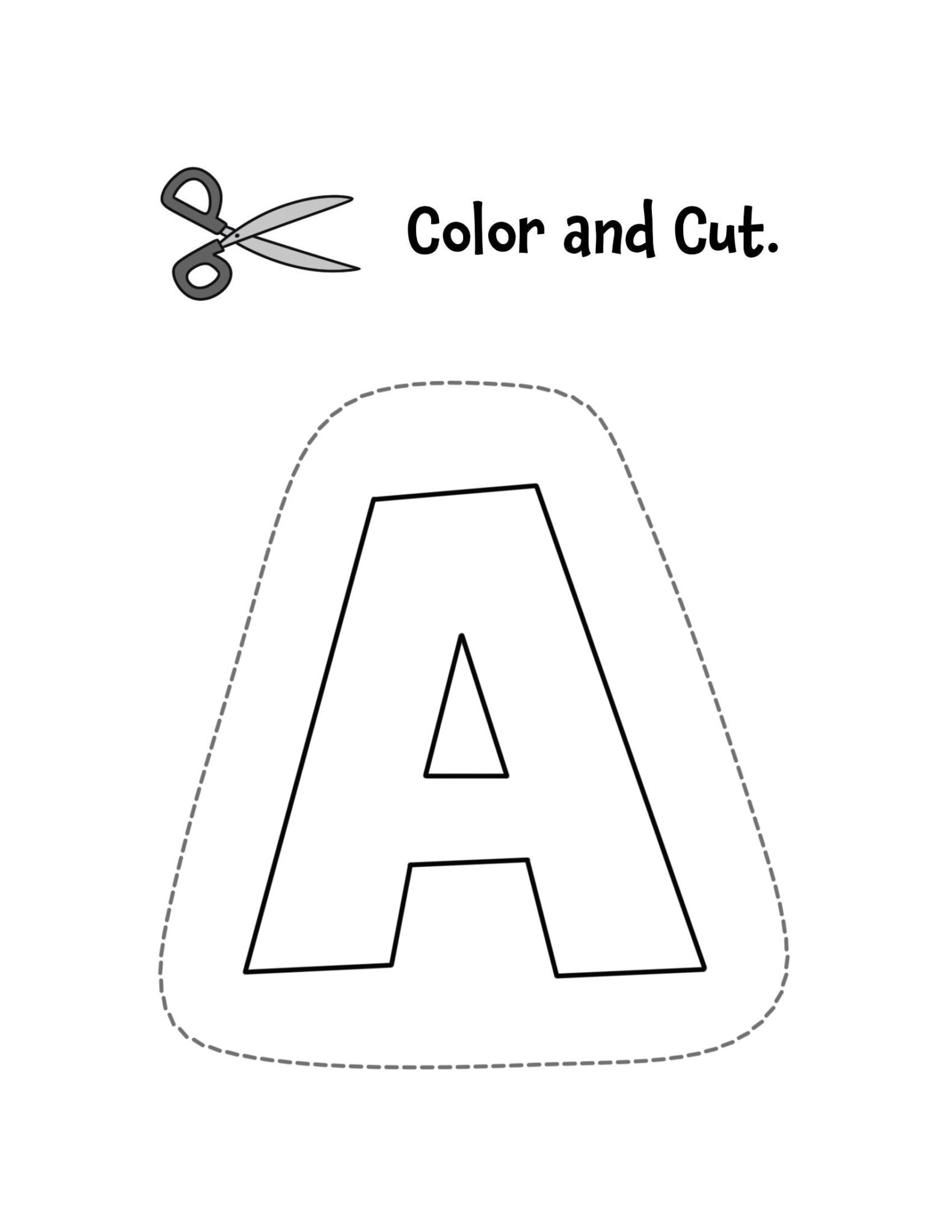 FREE Letter A Worksheets for Preschool! ⋆ The Hollydog Blog