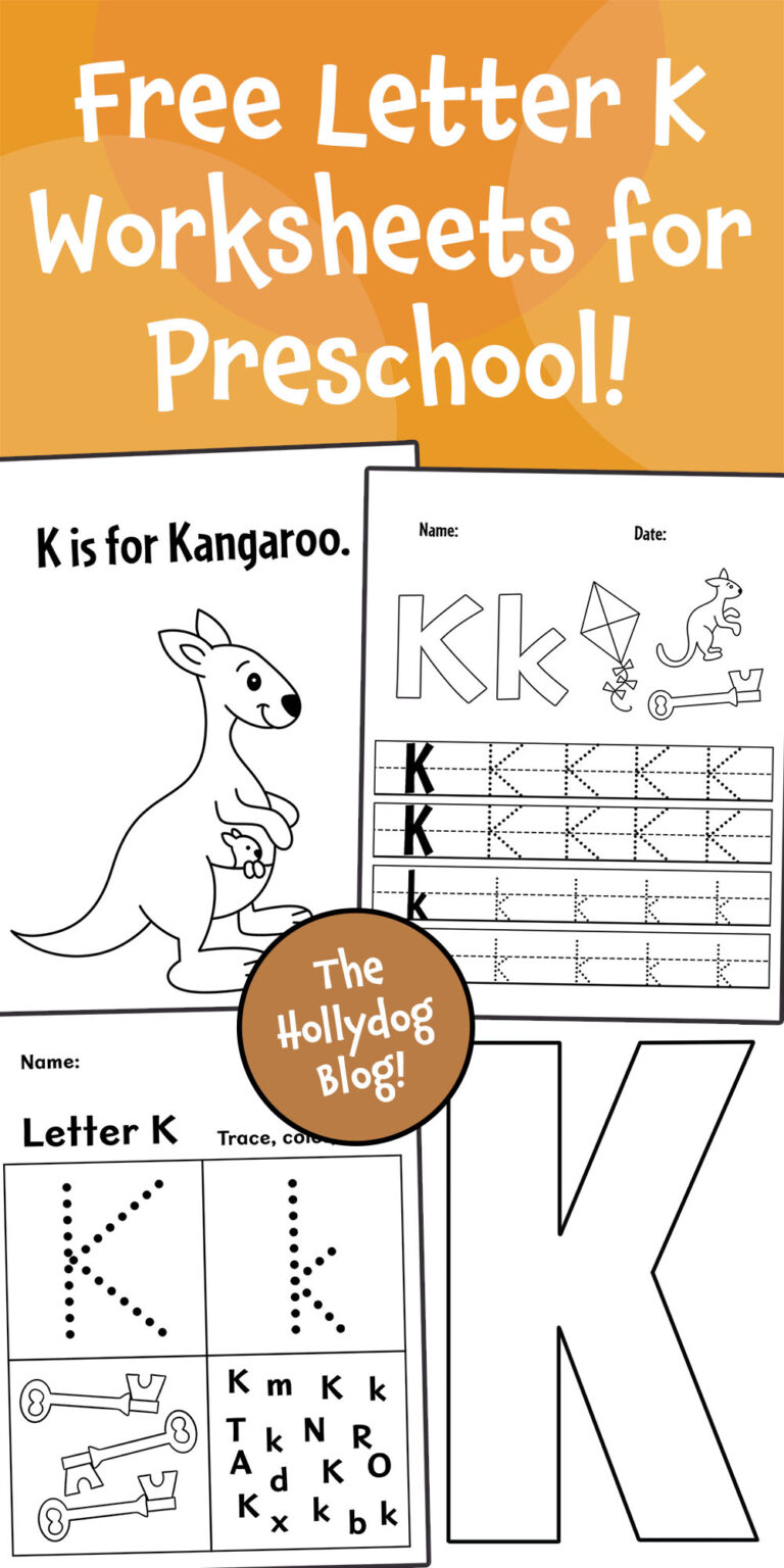 FREE Letter K Worksheets for Preschool ⋆ The Hollydog Blog