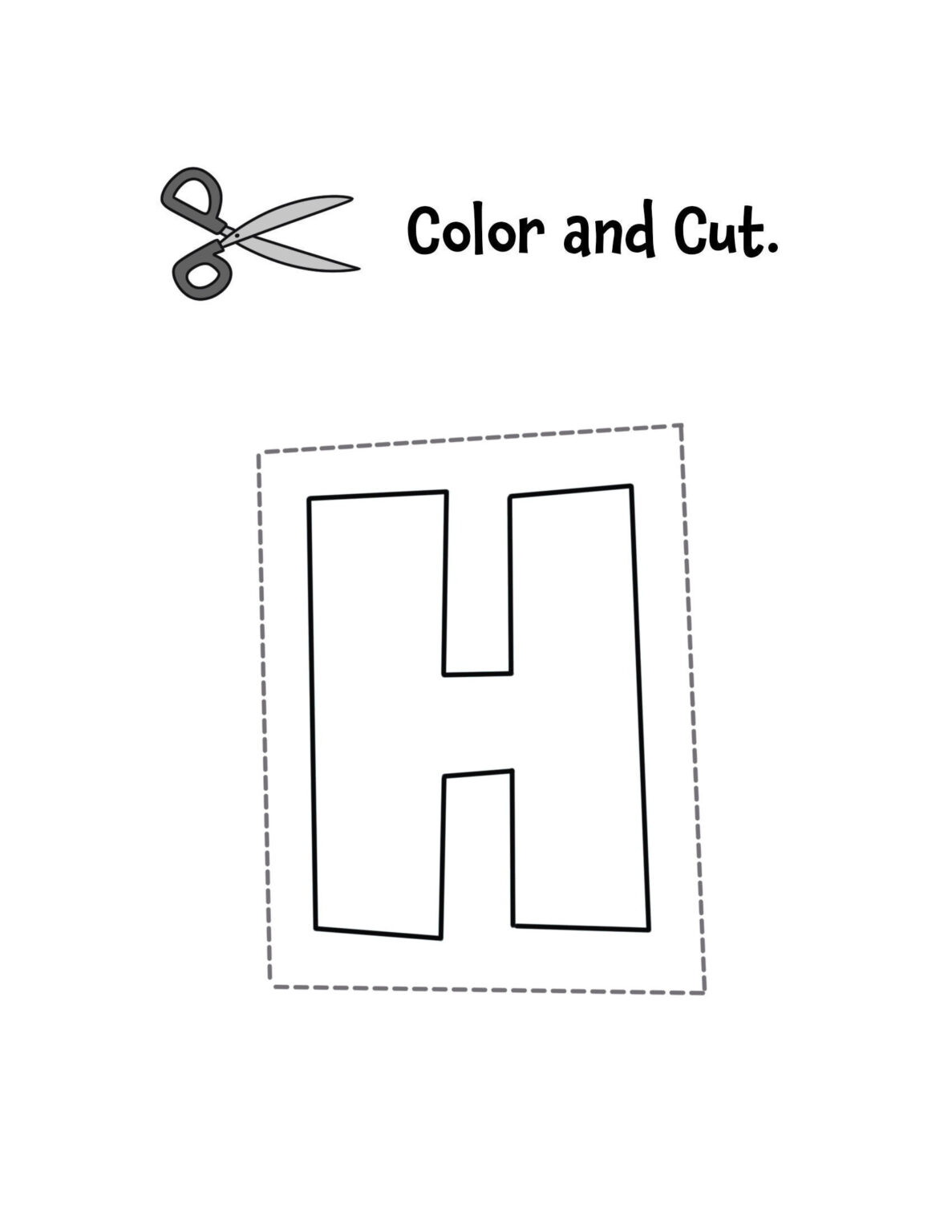FREE Letter H Worksheets for Preschool ⋆ The Hollydog Blog