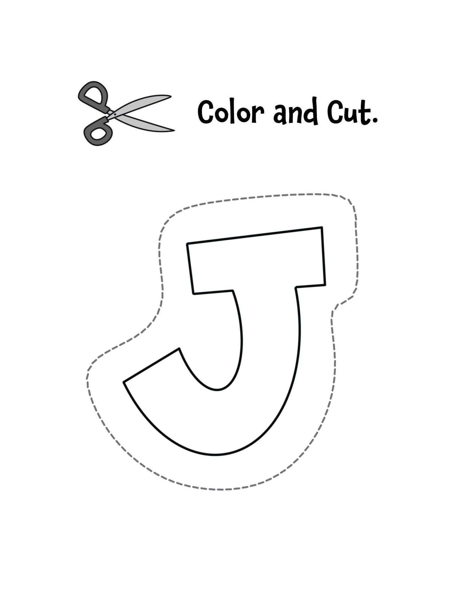 FREE Letter J Worksheets for Preschool! ⋆ The Hollydog Blog