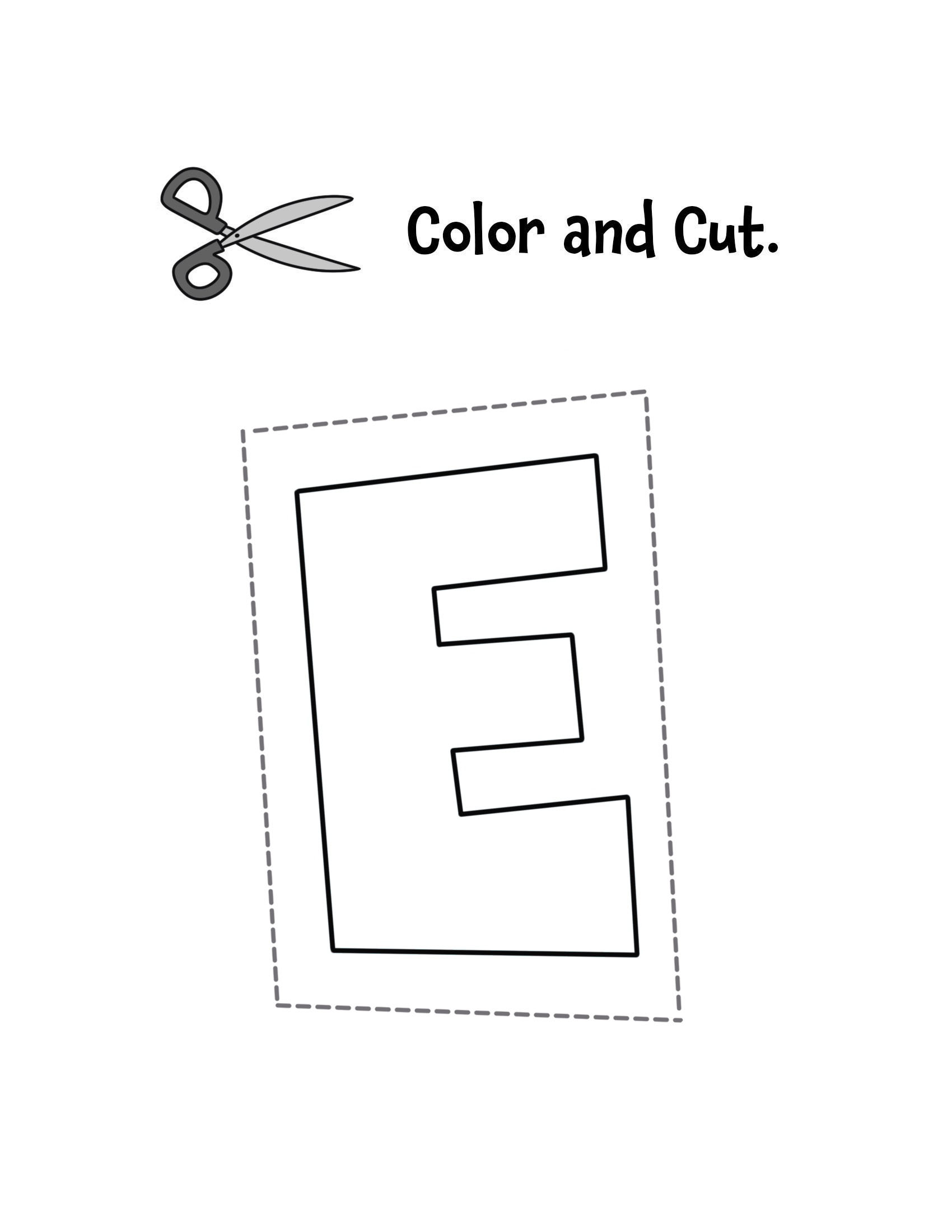 FREE Letter E Worksheets for Preschool! ⋆ The Hollydog Blog