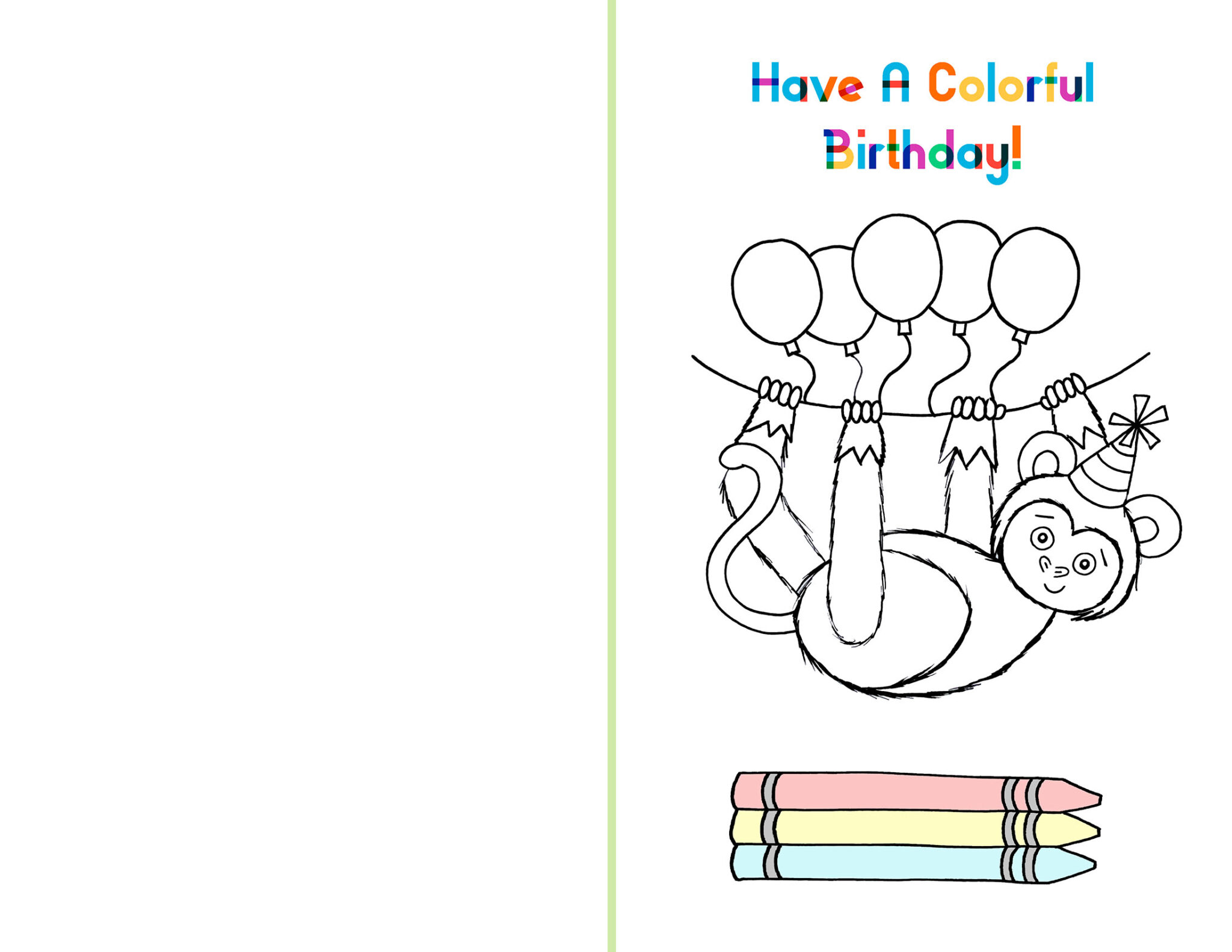 Free Printable Birthday Cards for Preschool! ⋆ The Hollydog Blog