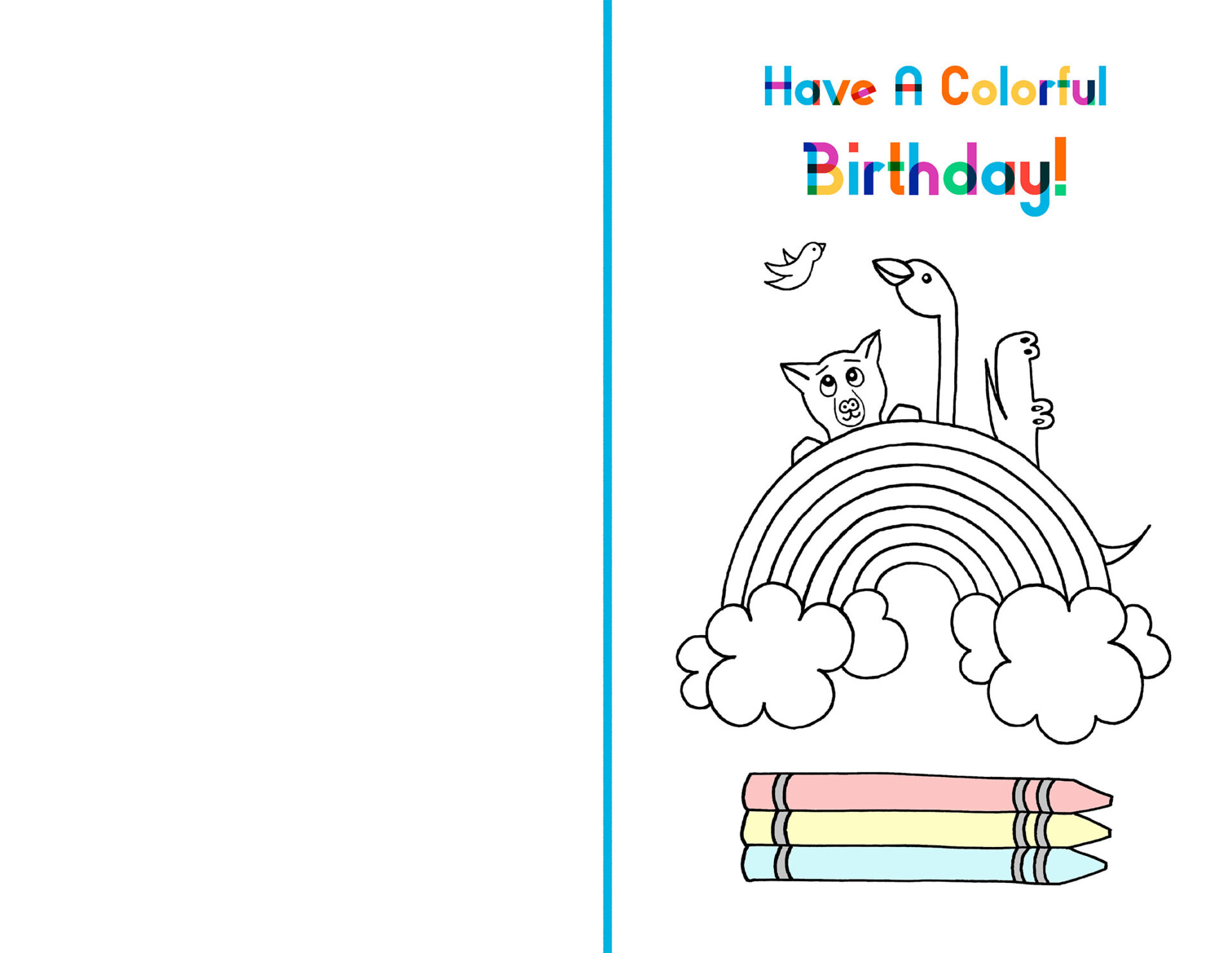 Free Printable Birthday Cards for Preschool! ⋆ The Hollydog Blog