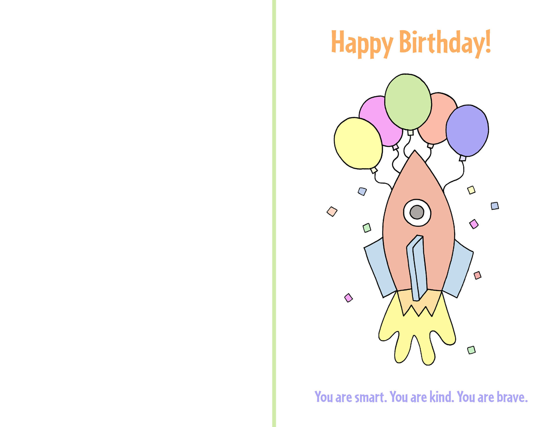 Free Printable Birthday Cards for Preschool! ⋆ The Hollydog Blog