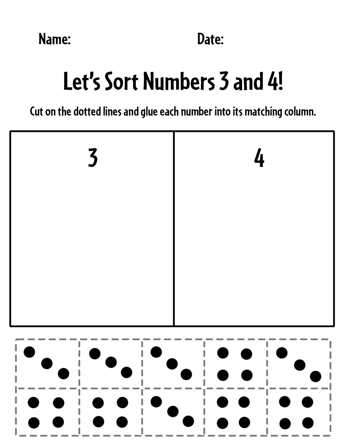 FREE Number 4 Worksheets for Preschool ⋆ The Hollydog Blog