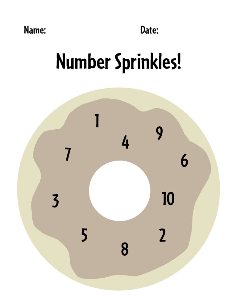 Free Number Worksheets for Preschool ⋆ The Hollydog Blog