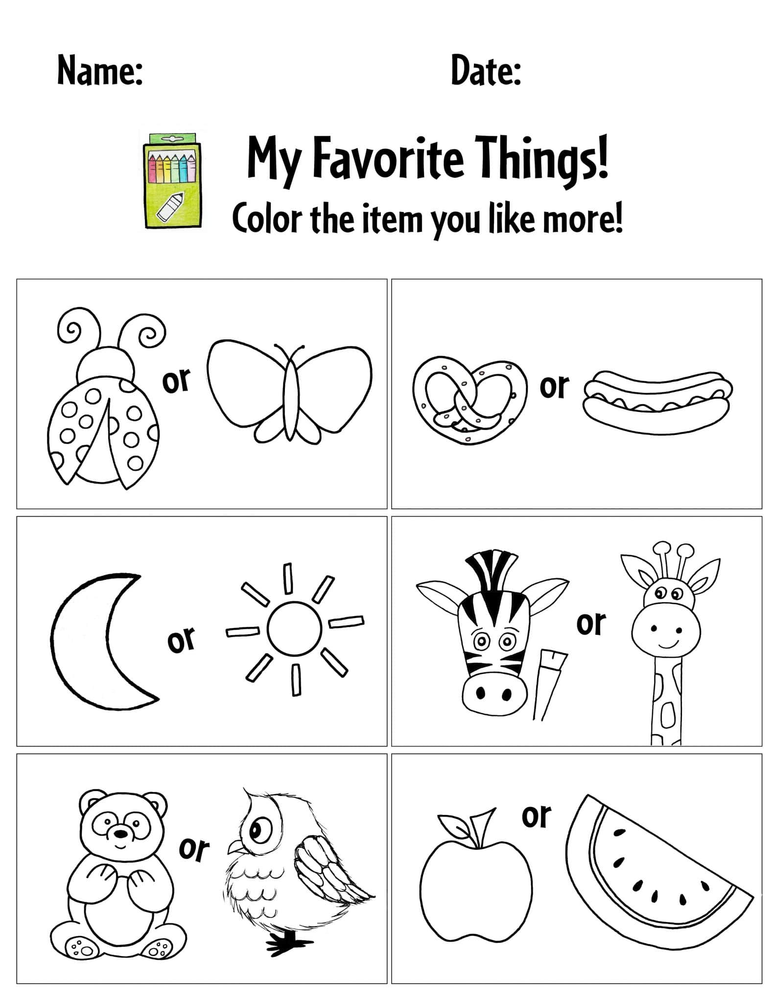 All About ME! Preschool Lesson Plan ⋆ The Hollydog Blog