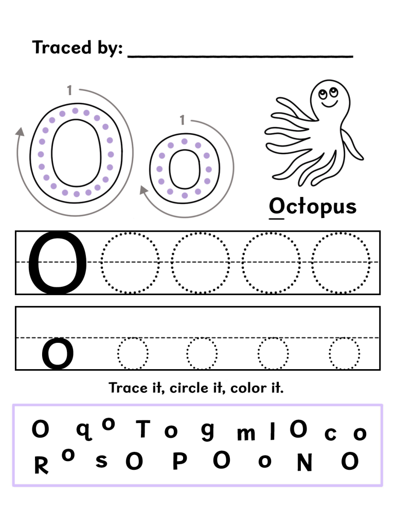 Free Letter Tracing Worksheets for Preschool (A–Z Alphabet Printables ...