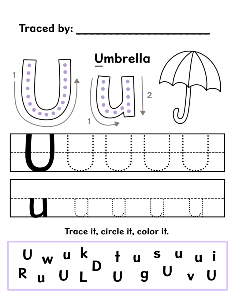 Free Letter Tracing Worksheets for Preschool (A–Z Alphabet Printables ...