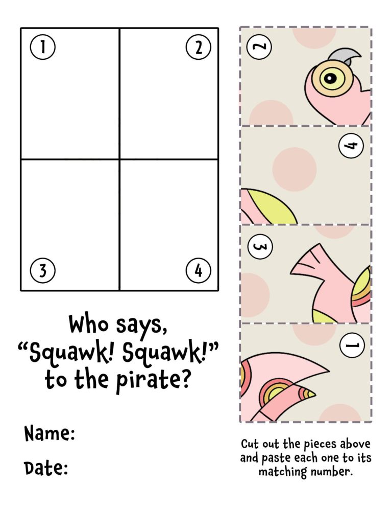 Free Pirate Worksheets for Preschool (Fun Pre-K Pirate Printables for ...