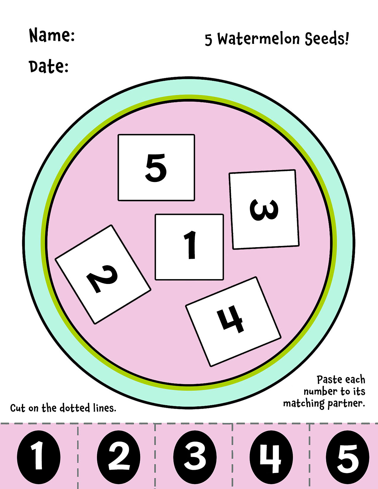 Free Watermelon Worksheets for Preschool (Fun Summer Printables for Pre ...
