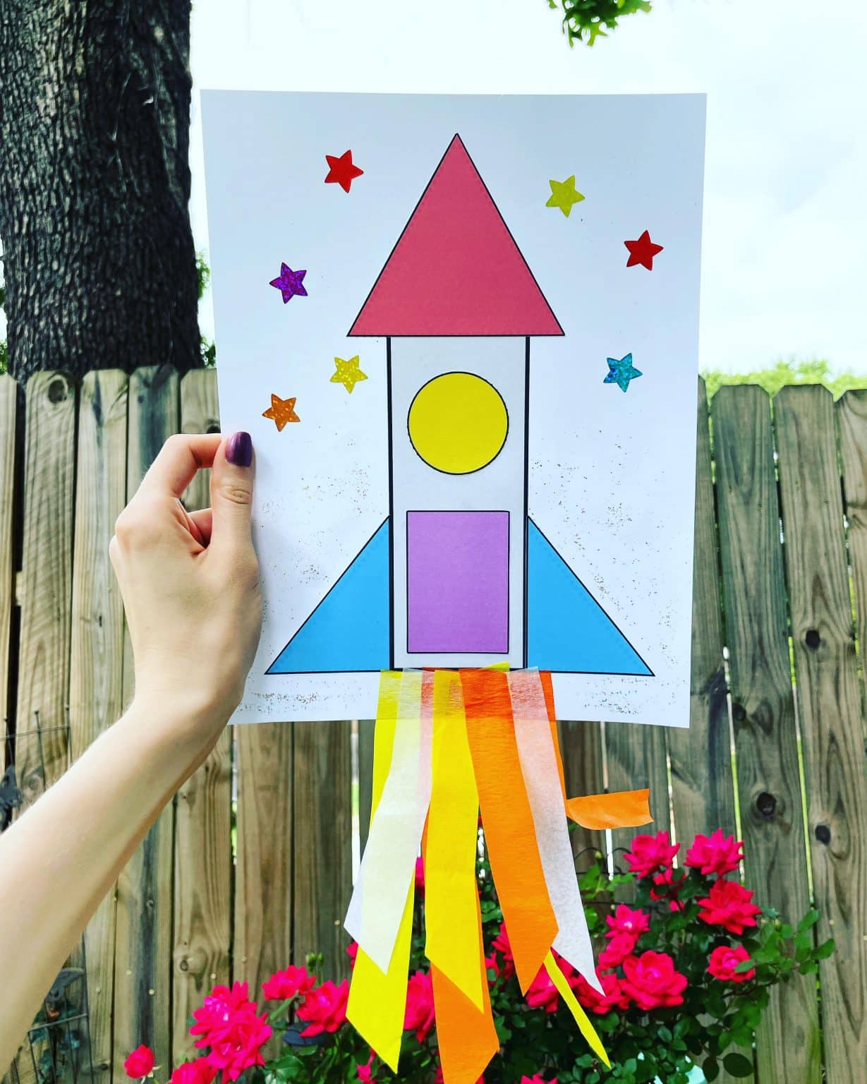 Rocket Ship Craft for Preschool! (with free templates!) ⋆ The Hollydog Blog