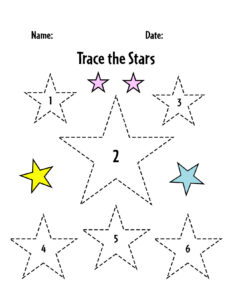 Shape Tracing Worksheets for Preschool! ⋆ The Hollydog Blog