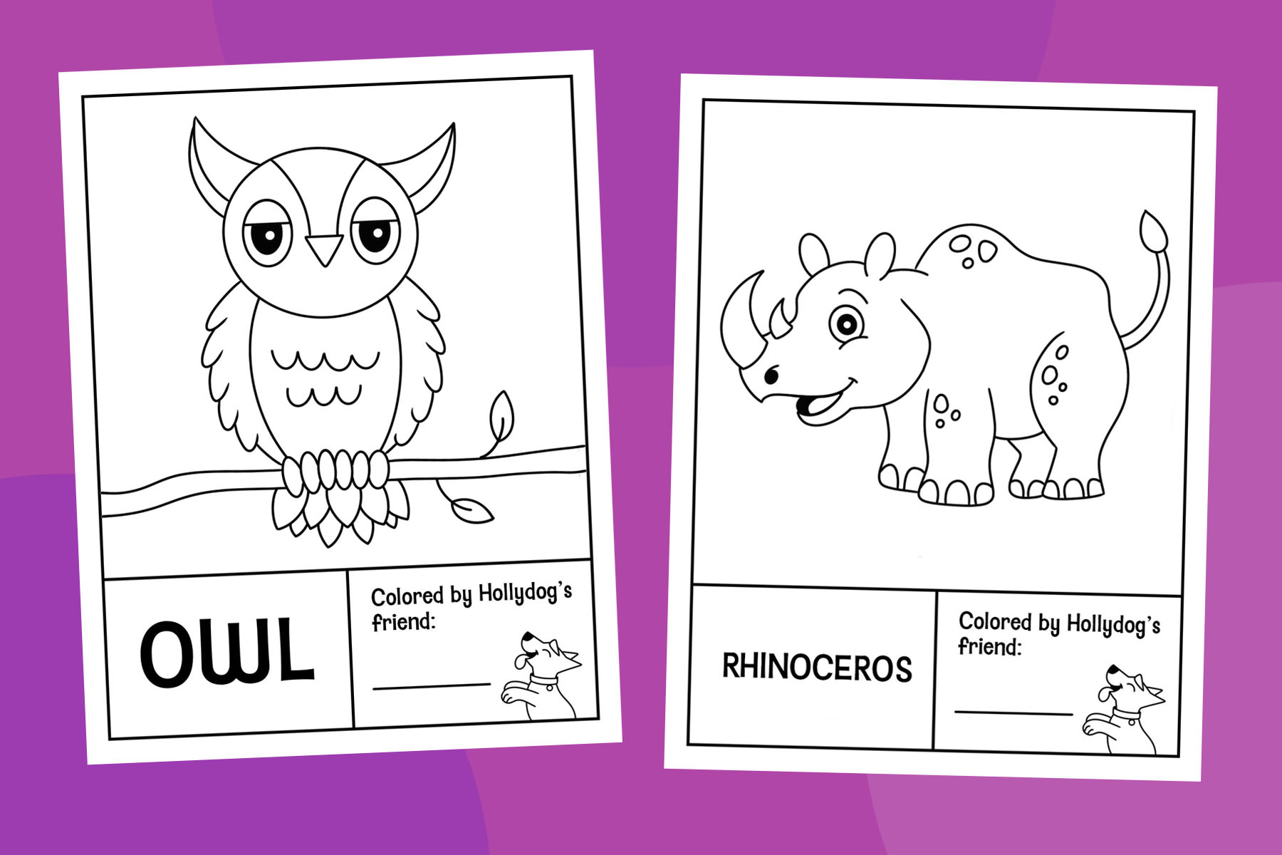 50 Free Animal Coloring Pages for Preschool (Ocean, Zoo, Farm & Insect ...