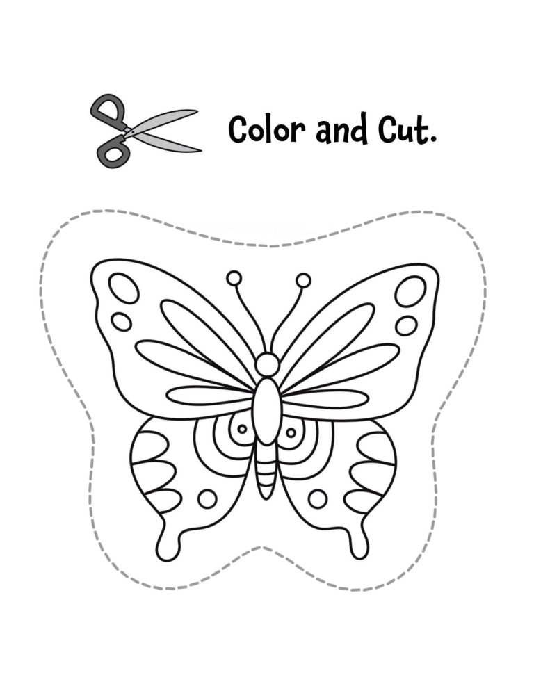 Free Butterfly Worksheets for Preschool (Cut and Paste, Tracing ...