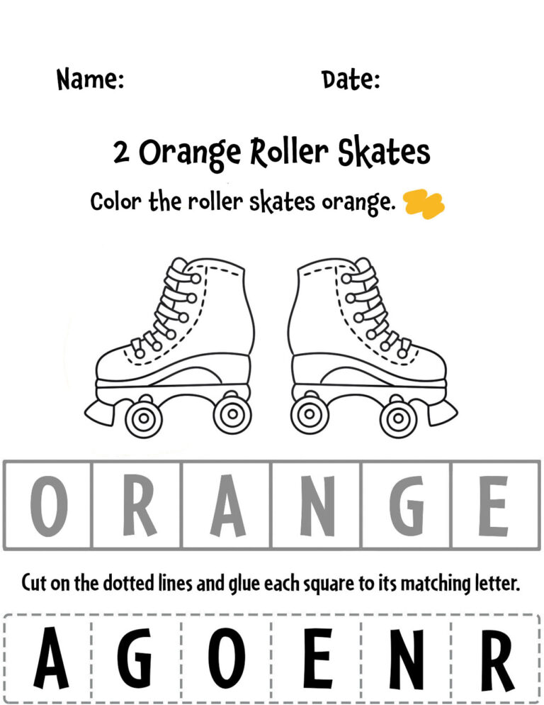 Orange Color Activities and Worksheets for Preschool! ⋆ The Hollydog Blog