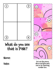 Pink Color Activities and Worksheets for Preschool! ⋆ The Hollydog Blog