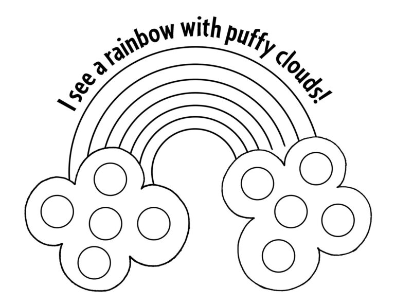 Free Rainbow Preschool Theme Worksheets & Activities! ⋆ The Hollydog Blog