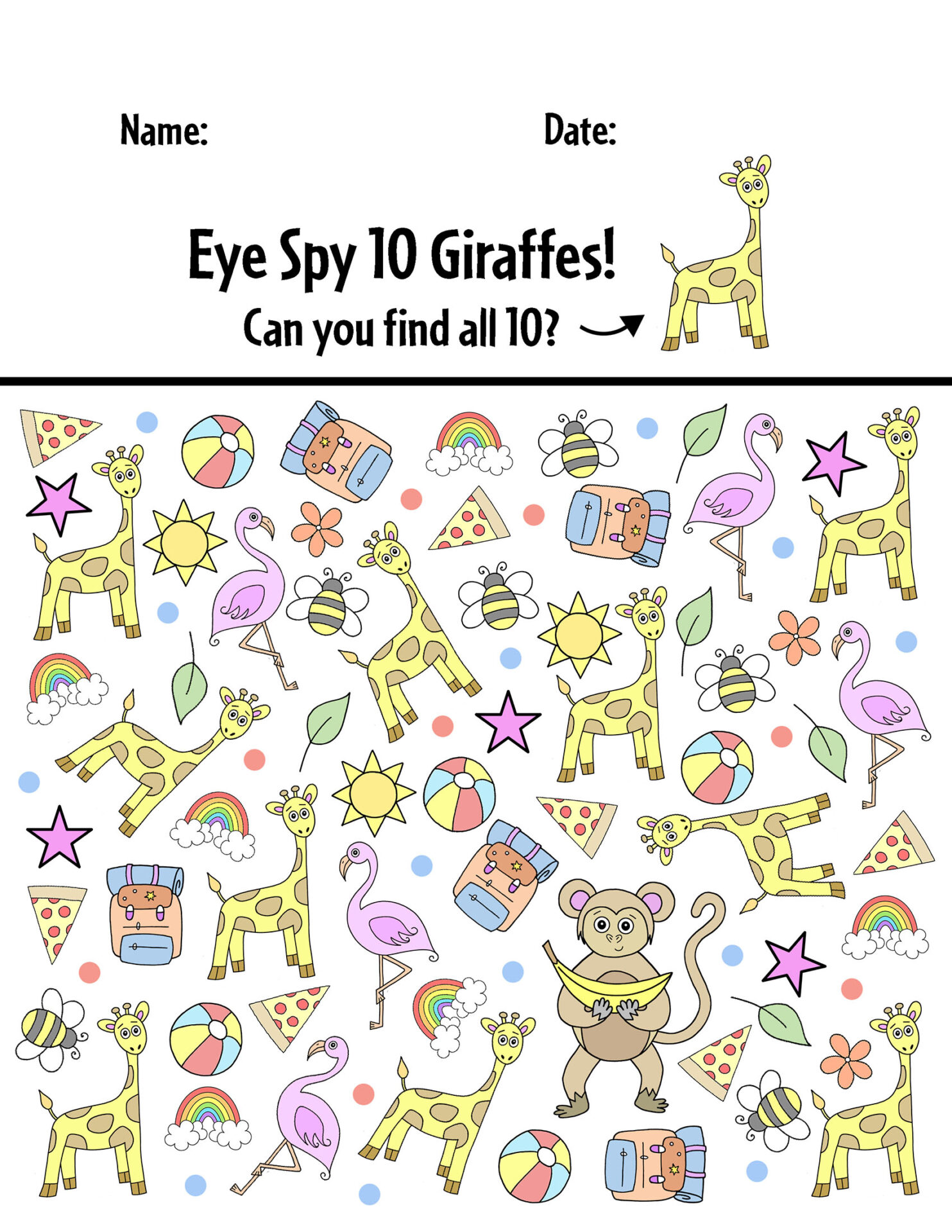 Free Preschool I Spy Printables! (I Spy Worksheets!) ⋆ The Hollydog Blog
