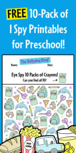 Free Preschool I Spy Printables! (I Spy Worksheets!) ⋆ The Hollydog Blog
