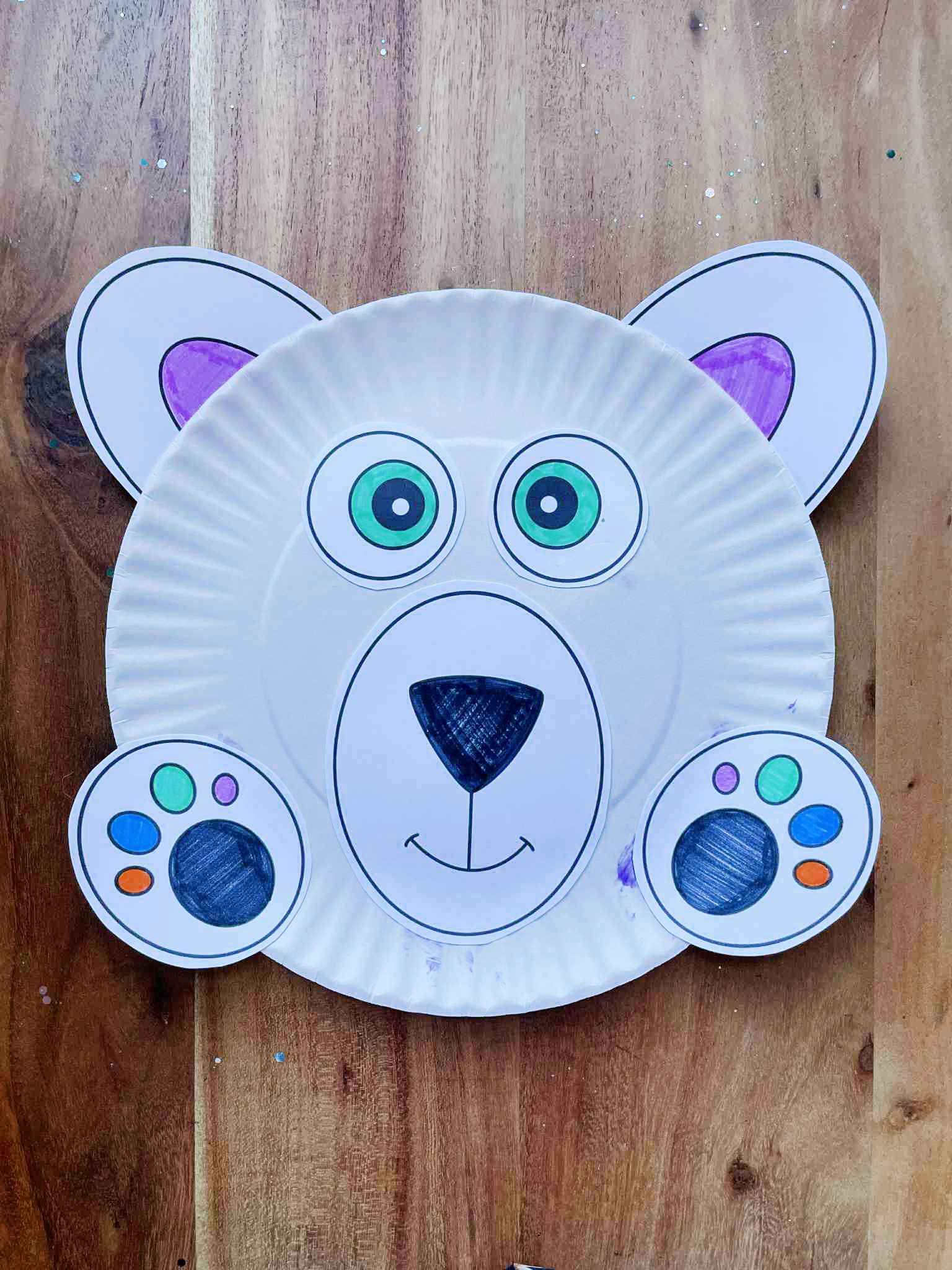 Polar Bear Craft for Preschool! (with free cutouts) ⋆ The Hollydog Blog
