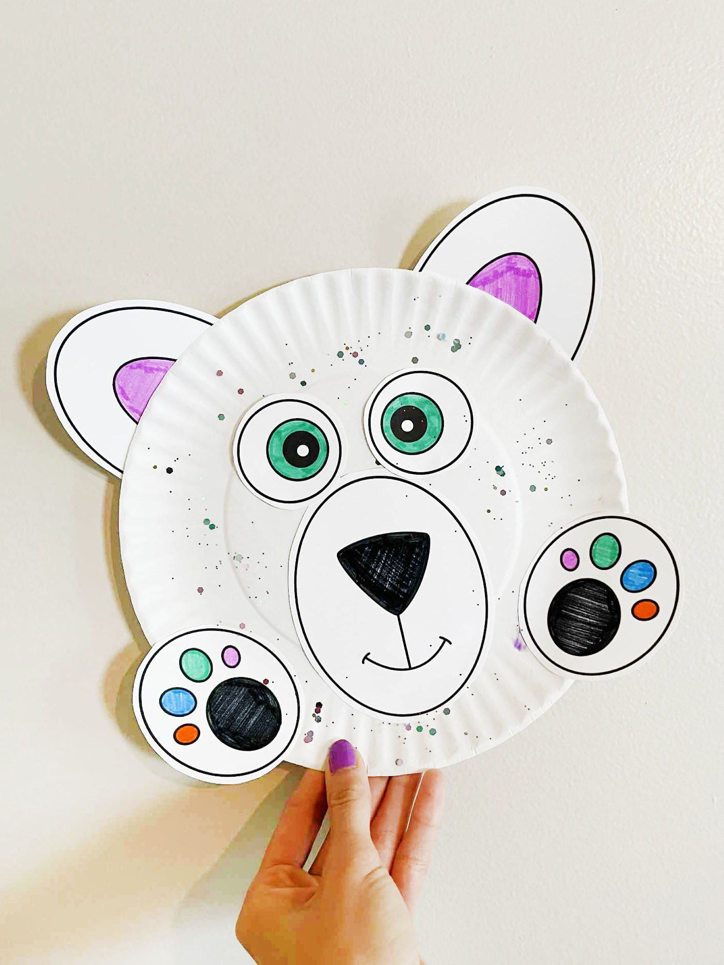 Polar Bear Craft for Preschool! (with free cutouts) ⋆ The Hollydog Blog